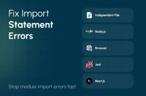Fix syntaxerror: cannot use import statement outside a module